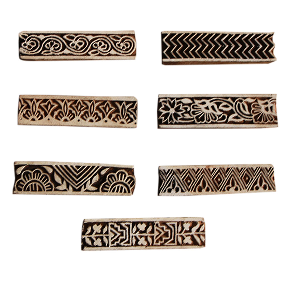 Set of 7 piece New Wooden Printing Block