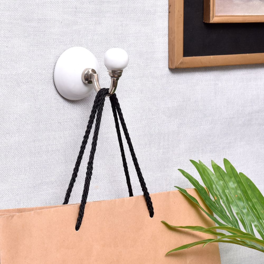 Solid White Wall Hooks