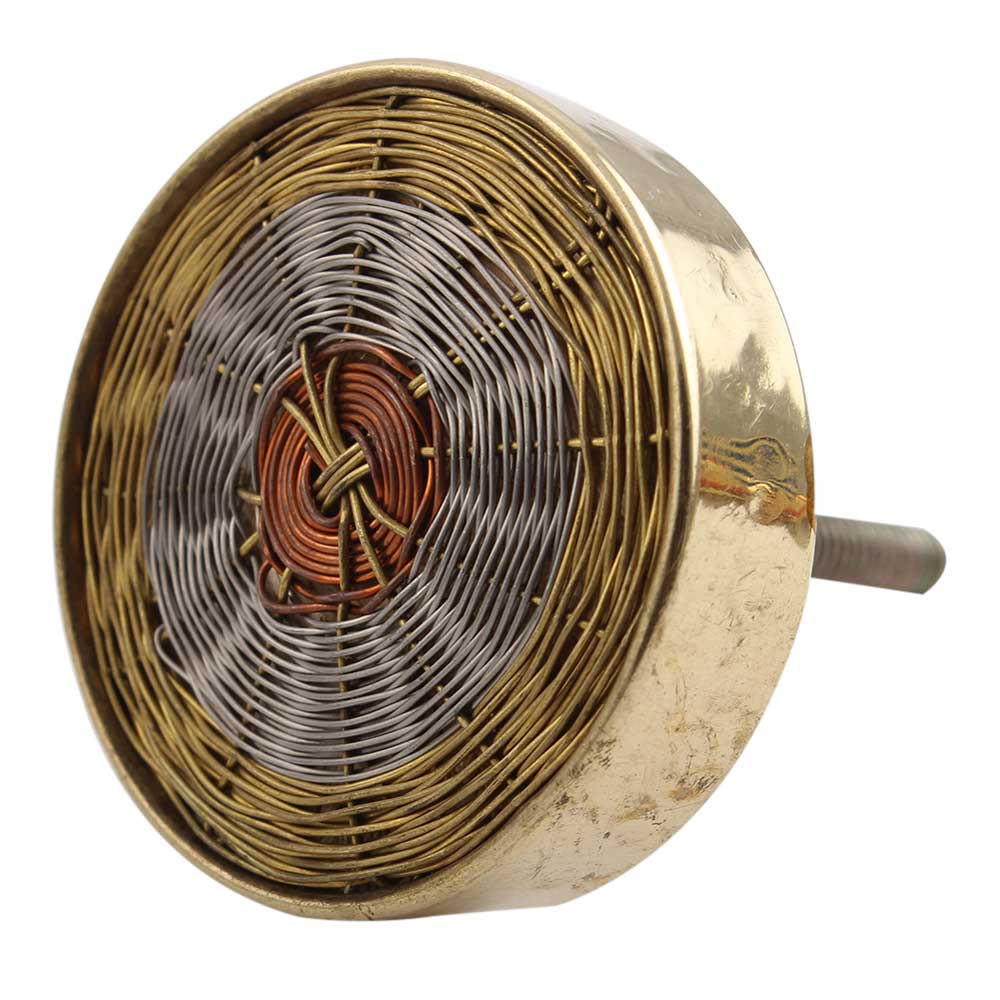 Golden Round Wire Cabinet Knobs