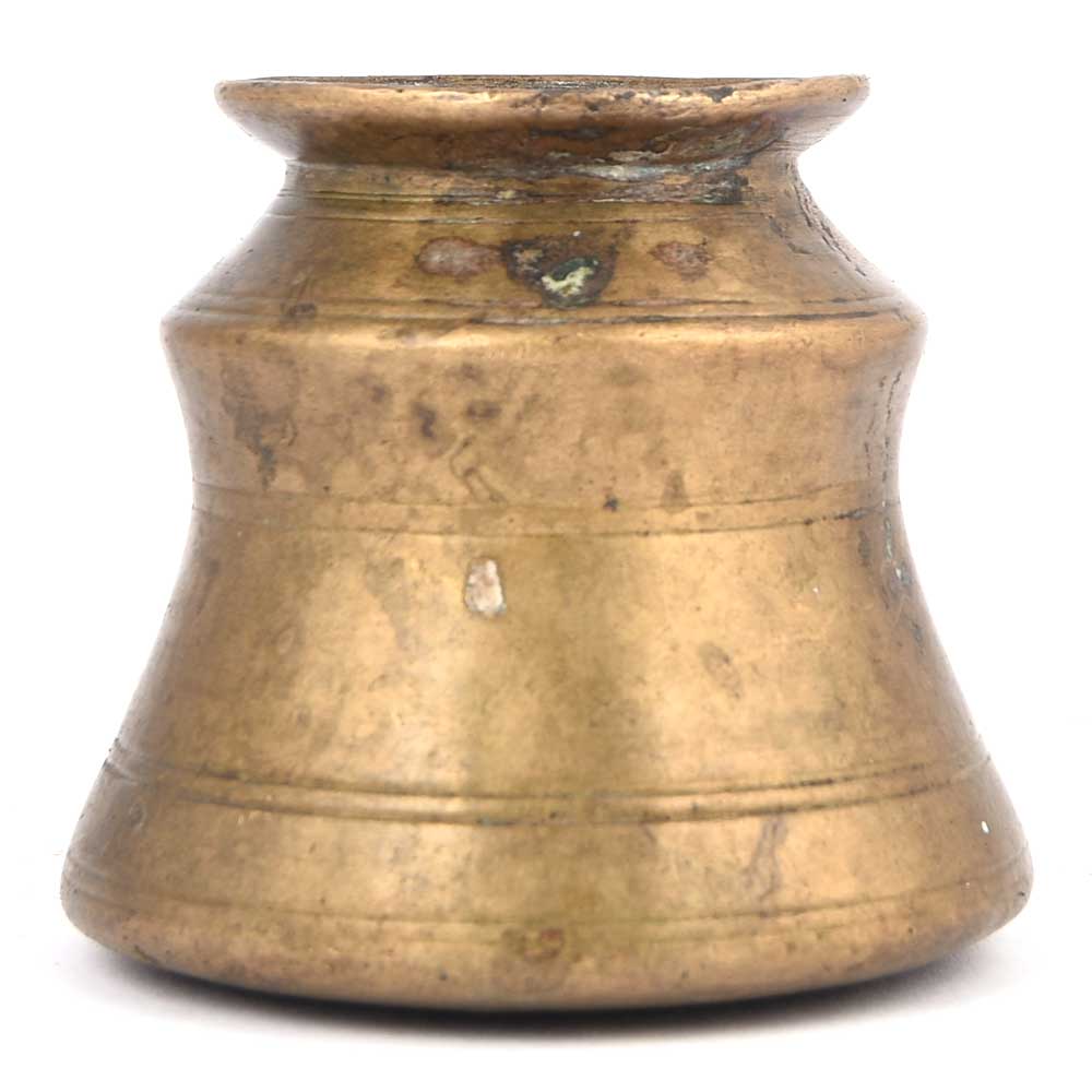 India Rice Measure Pot Vintage Storage Bowl