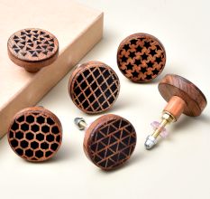 Wooden knobs - knobs and pulls for kitchen cabinets - ceramic drawer ...