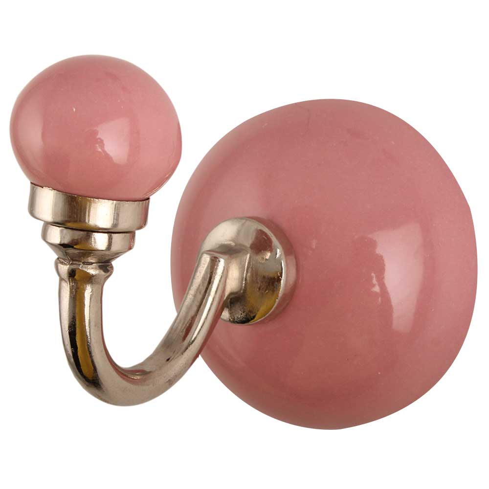 Solid Pink Wall Hooks