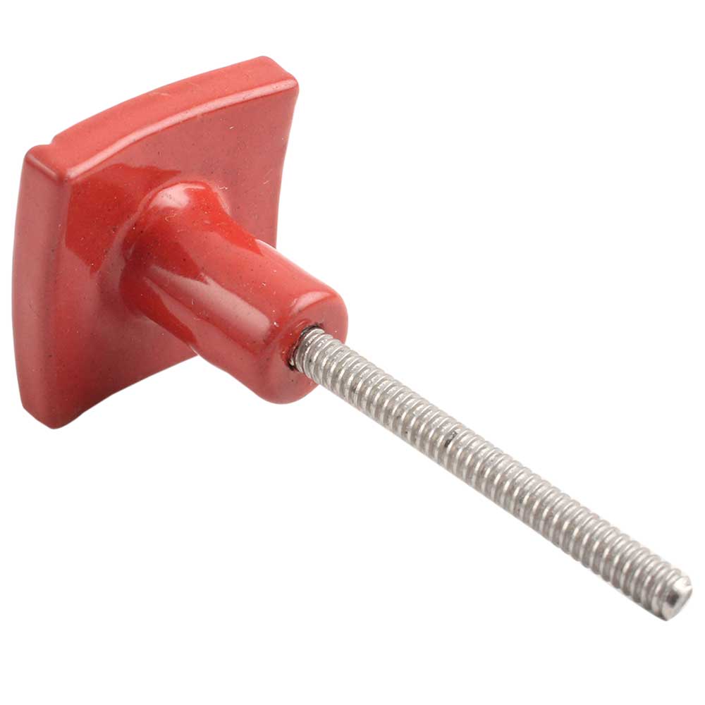 Red Restoration Metal Knobs