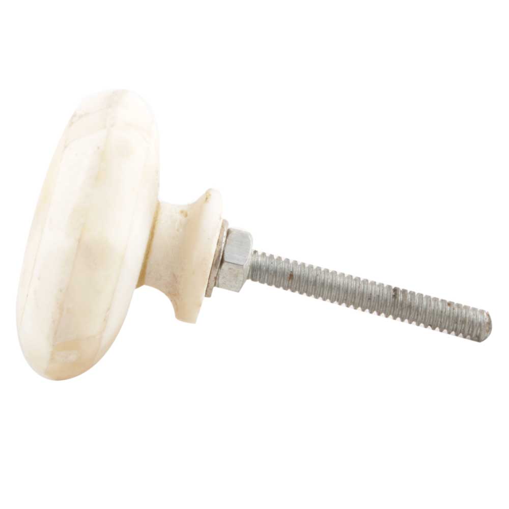 Cream Octagonal Bone Drawer Knob Online