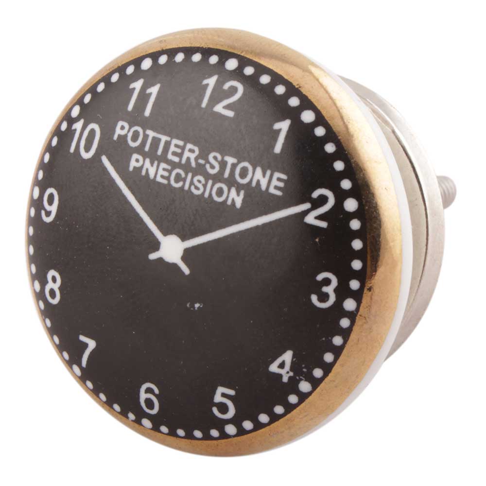 Potter Stone Pnecision Ceramic Watch Flat Drawer Knob