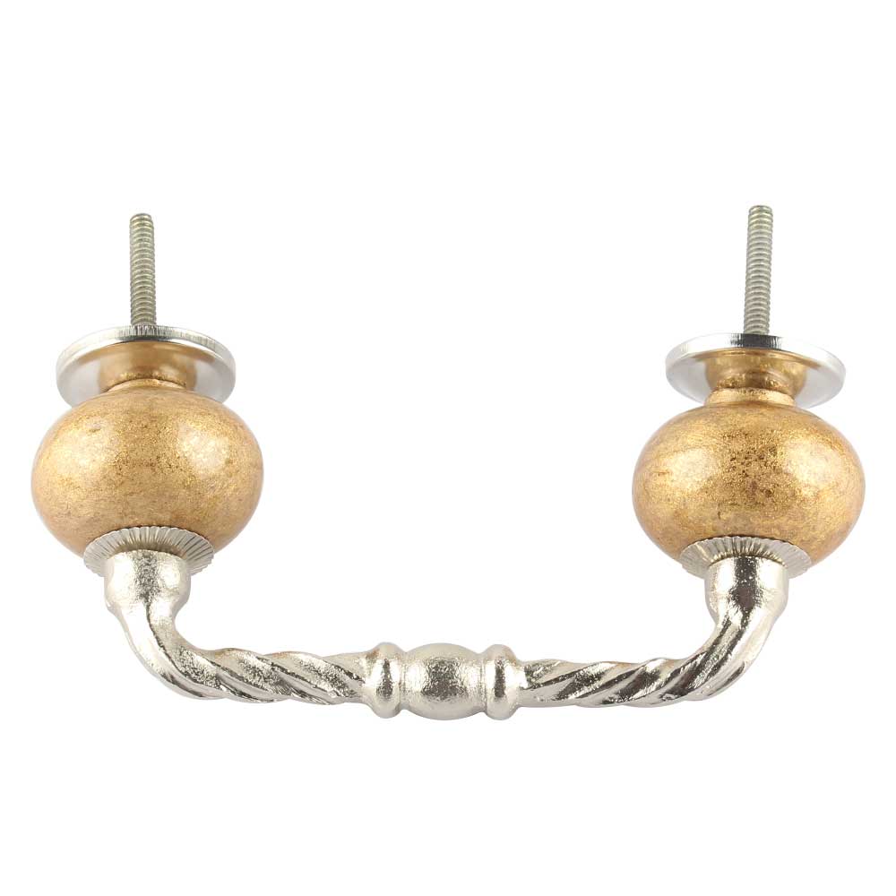 Golden Solid Cearmic Cut Bridge Handles