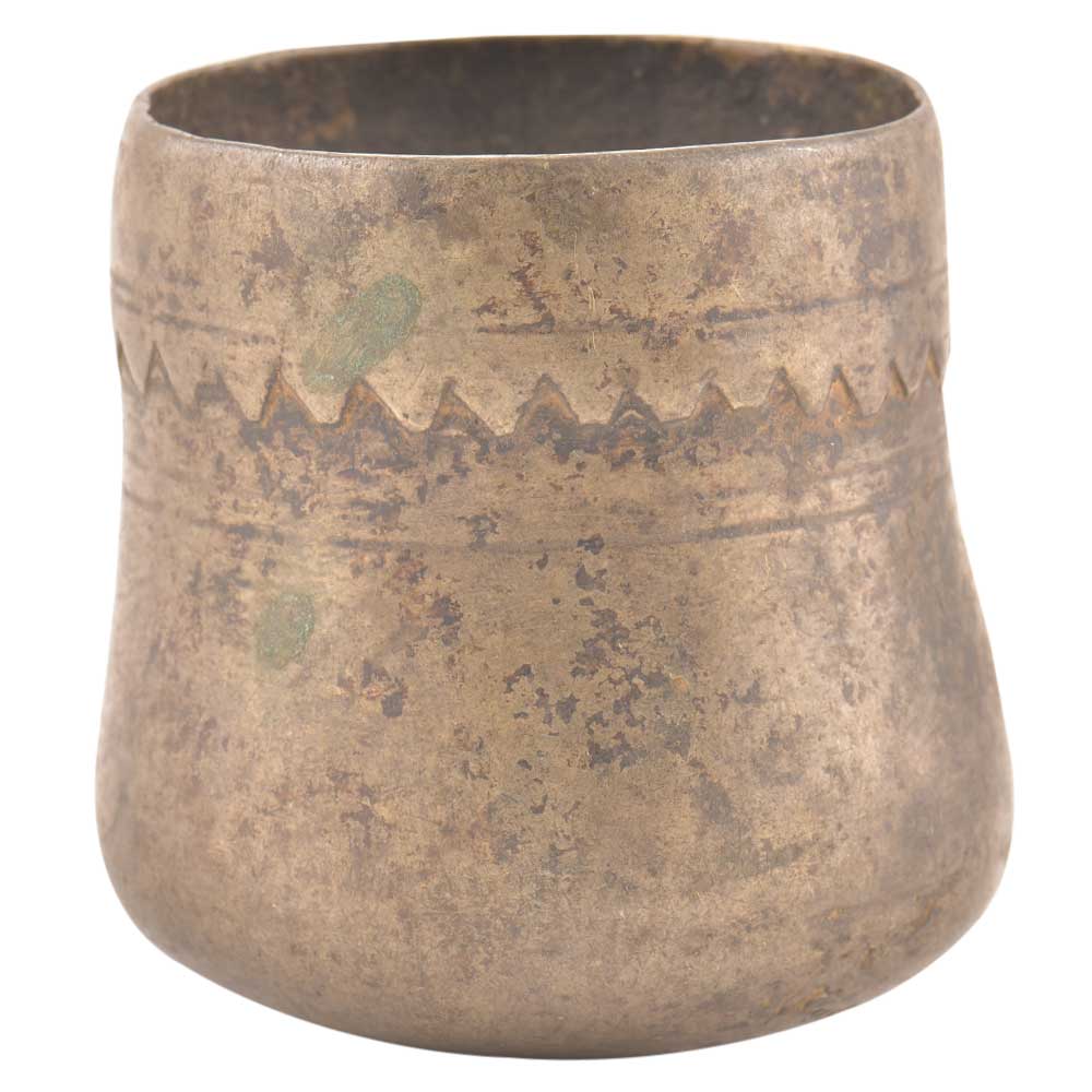 Brass Rustic Holy Water Container