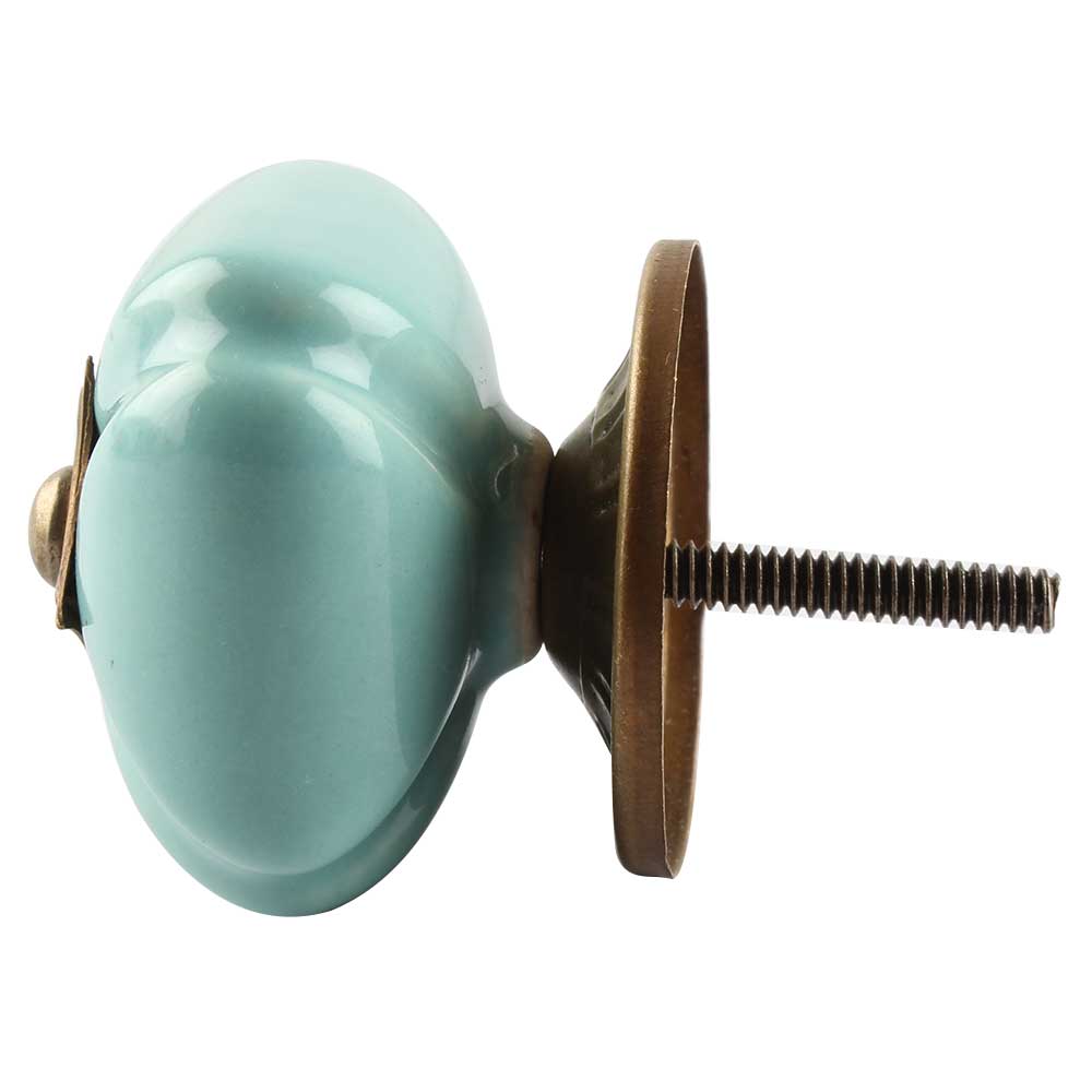 Solid Sage Green Square Ceramic Drawer Knob Online