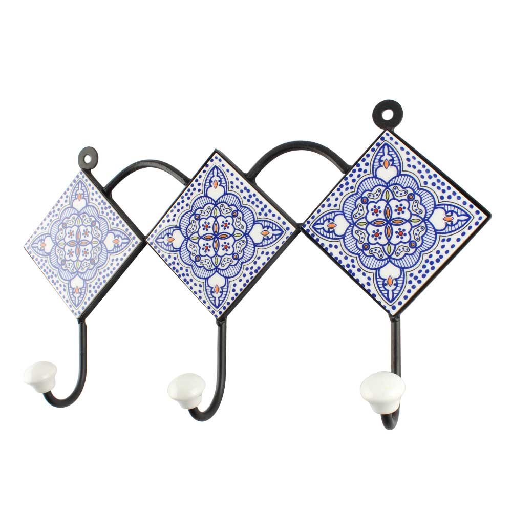 Blue Ceramic Tile Hook Online