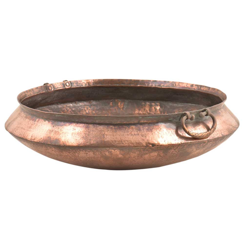 Hand Crafted Copper Kitchenware Cooking Urli Pot
