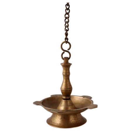 Brass Samai Hanging Diya Oil Lamp
