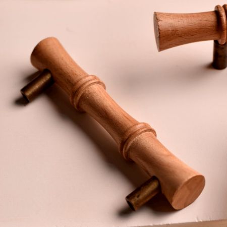 Natural Wooden Handles and Pulls for Dresser (5 Inch)
