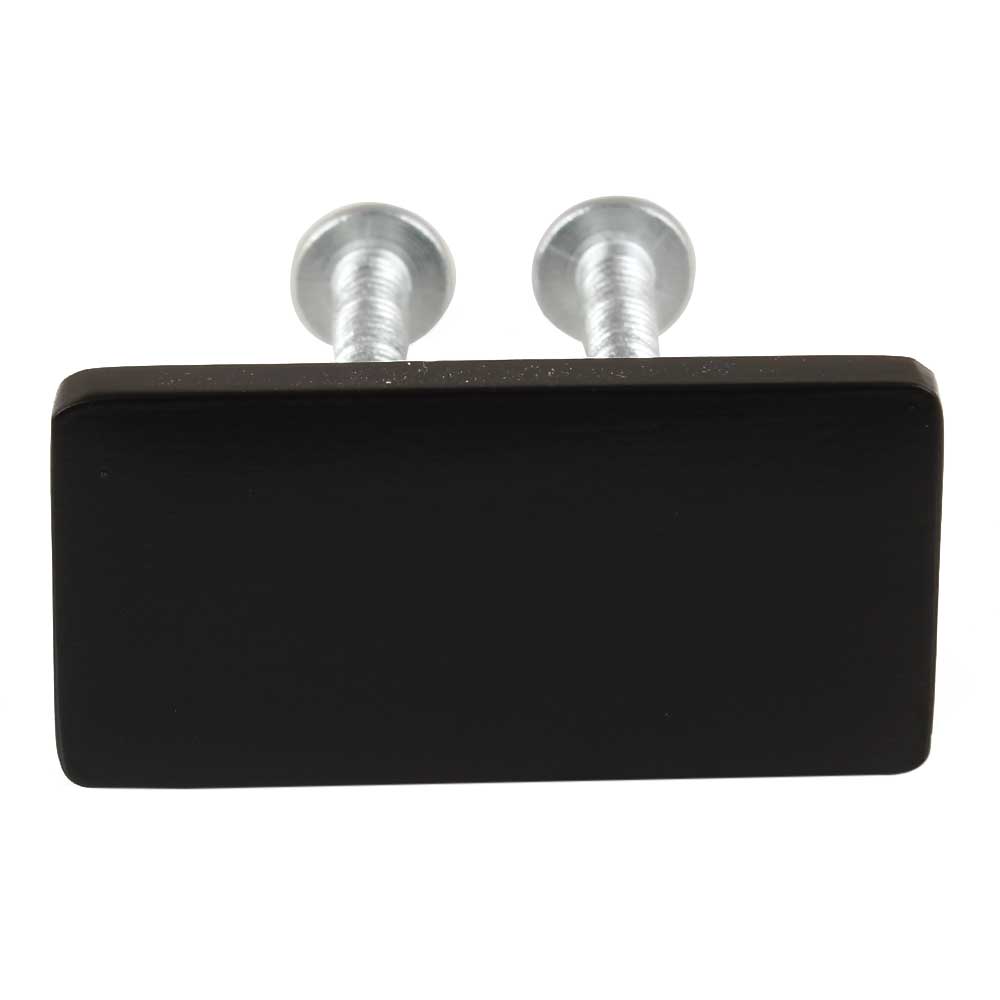 Black Rectangle Stainless Steel Small Cabinet Knobs