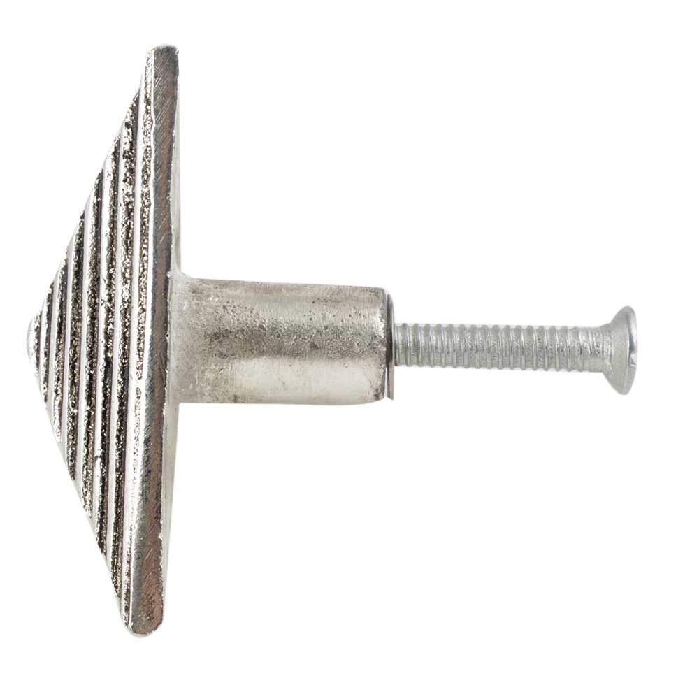 Triangular Pyramid Antique Silver Aluminium Cabinet Knob