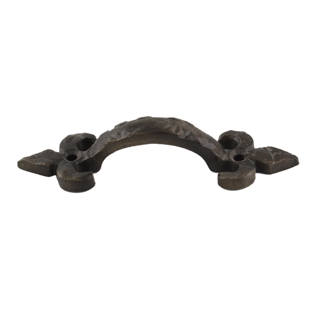 Antique Fleur De Lis Small Metal Cabinet Handles