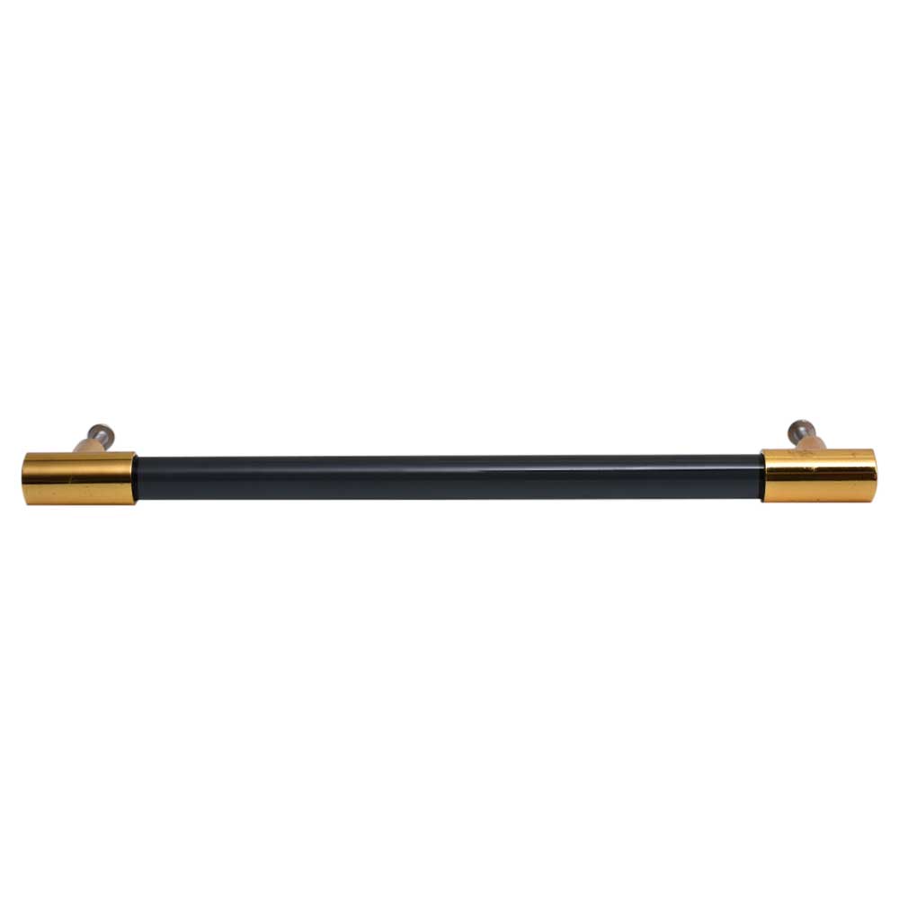 Black Golden Large Cylinder Glass Door Handles