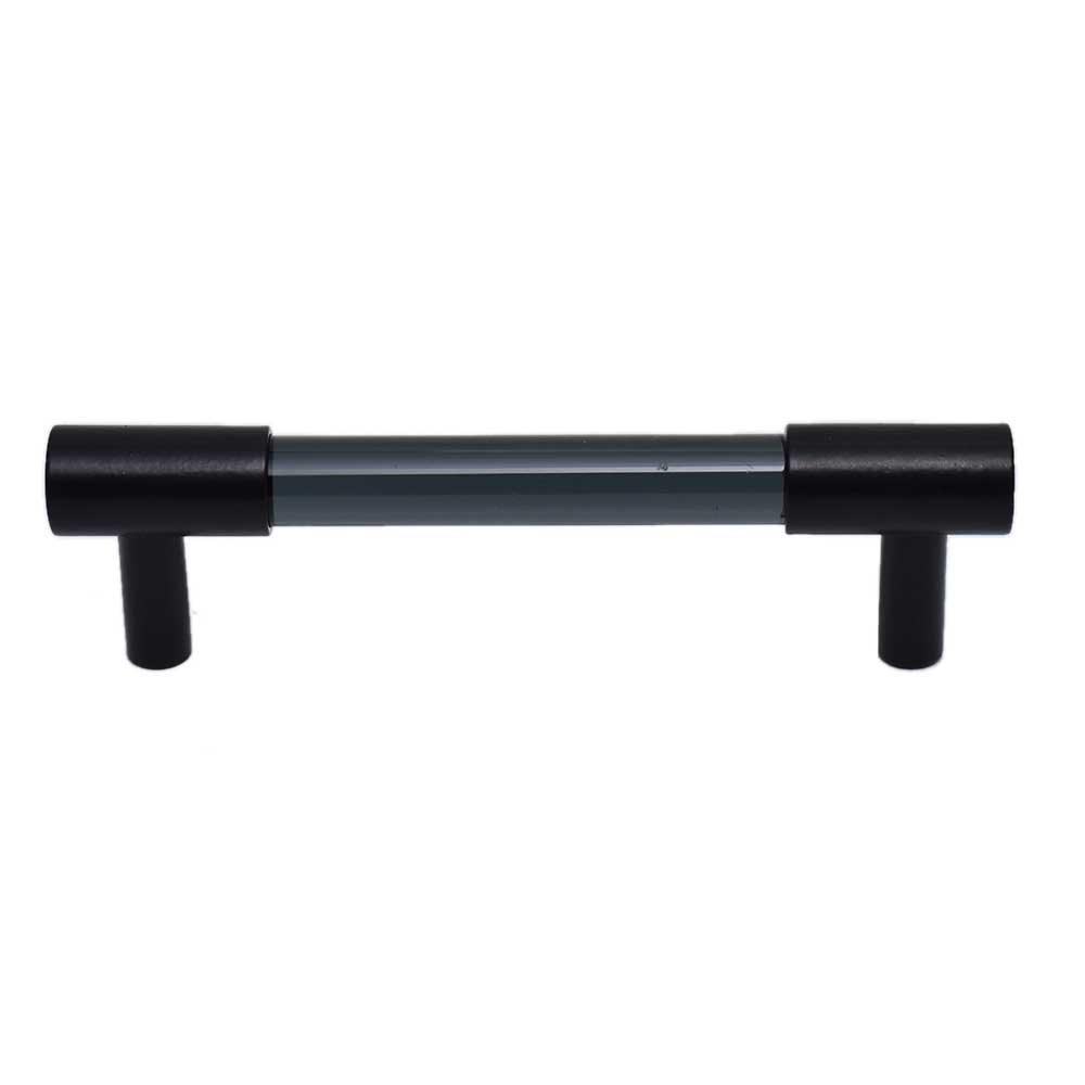Black Small Cylinder Glass Door Handles