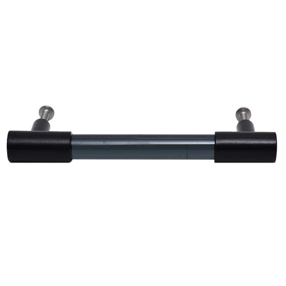 Black Small Cylinder Glass Door Handles