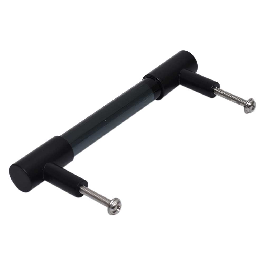 Black Small Cylinder Glass Door Handles