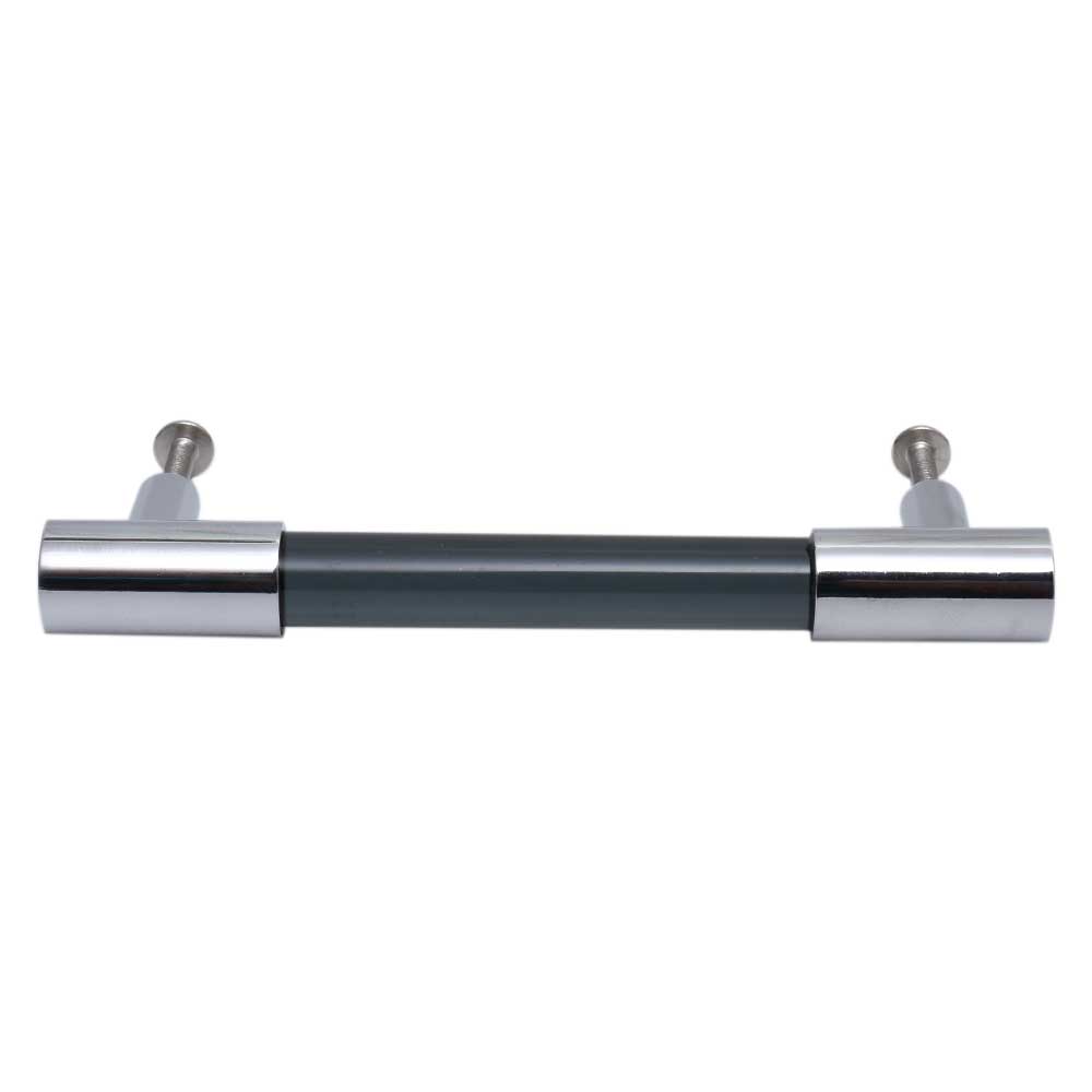 Black Silver Small Cylinder Glass Door Handles