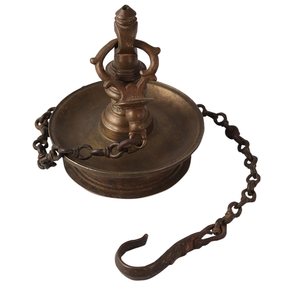Brass Thoku Villaku Hanging Diya Oil lamp