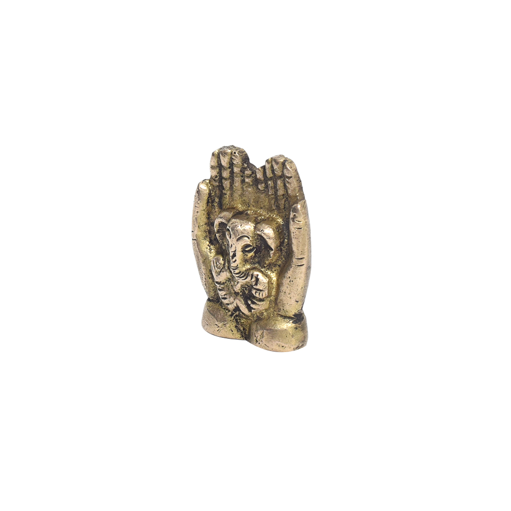 Brass Statue Of Ganesha in Hands Statue