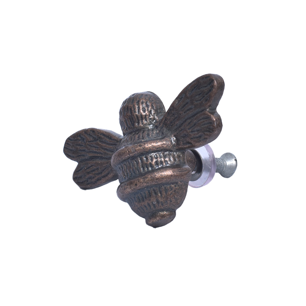 Antique Iron Bee Cabinet Knobs
