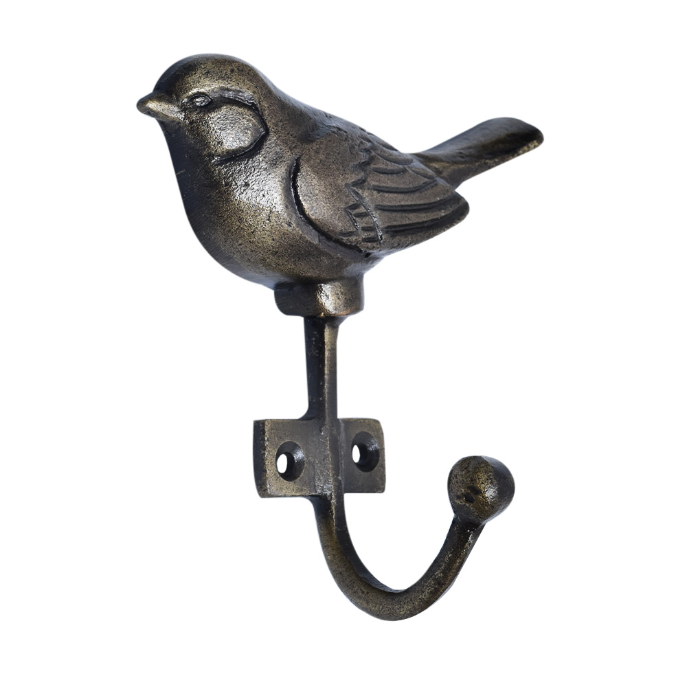 Antique Bird Iron Key Wall Hooks