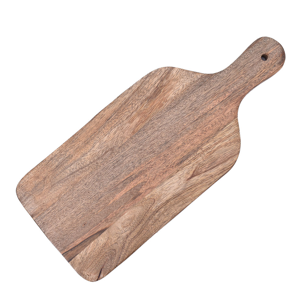 Wooden Chopping Board with Text and Handle