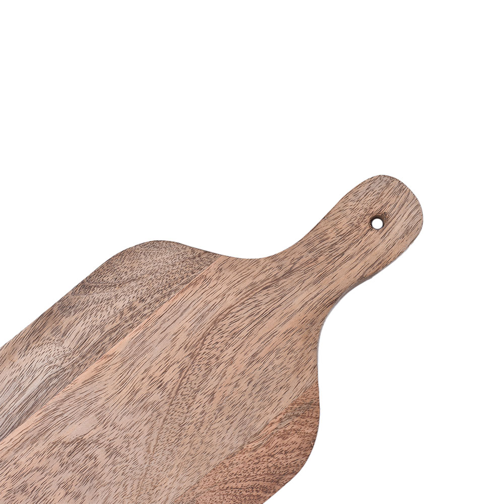 Wooden Chopping Board Handle and Floral Border