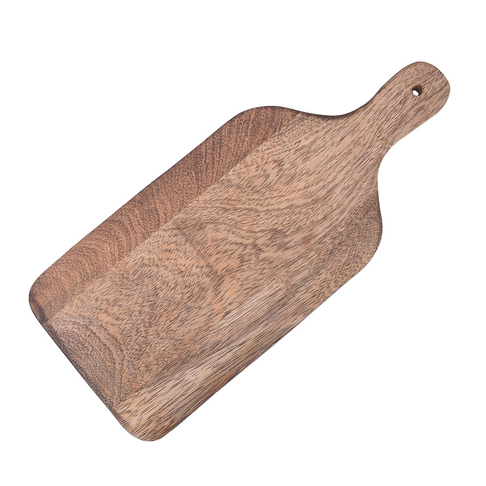 Wooden Chopping Board Handle and Floral Border