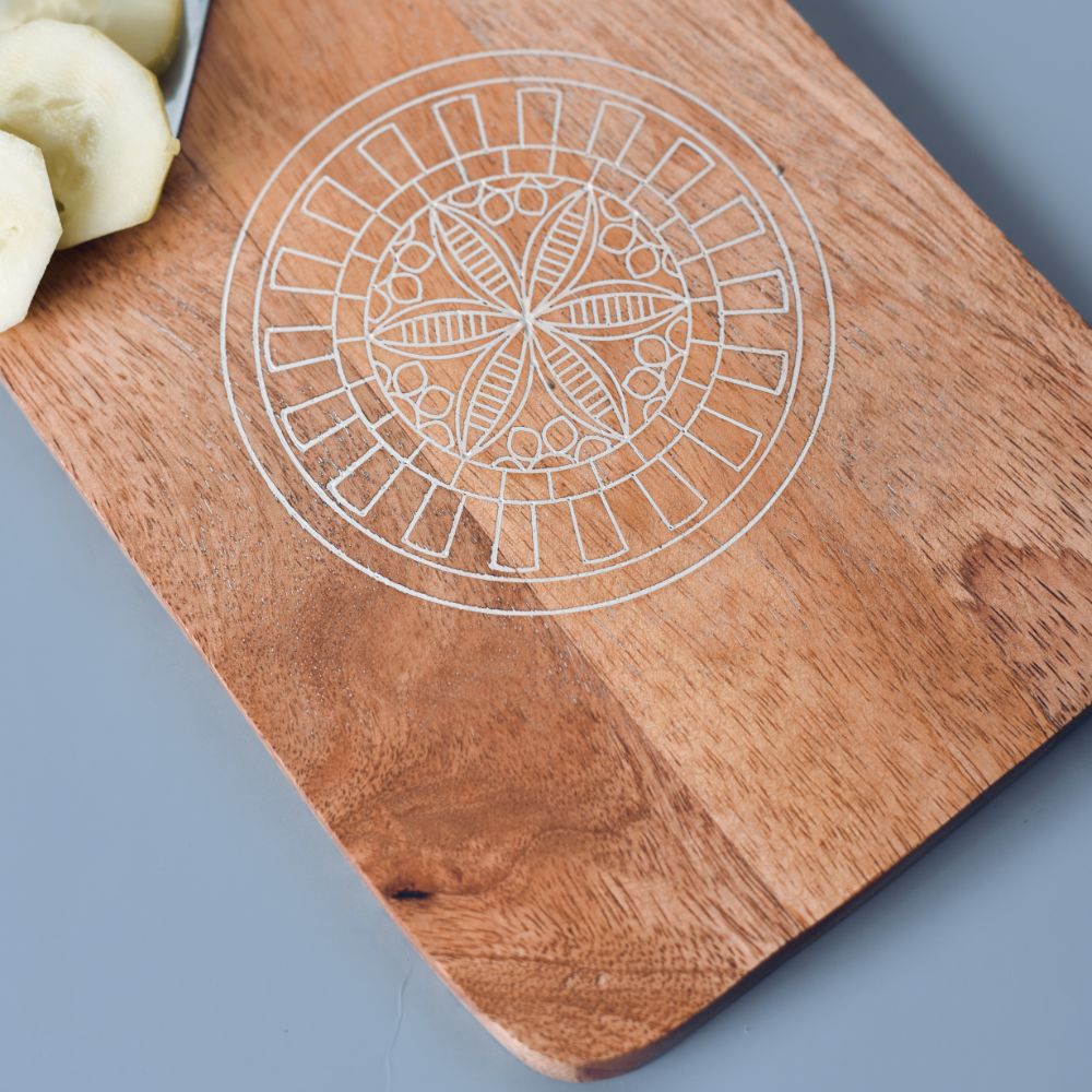 Handmade Wooden Chopping Board for Meat Cheese and Vegetables