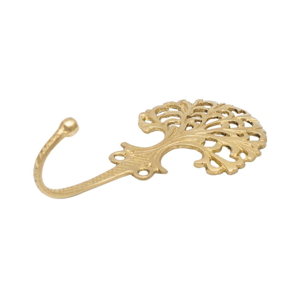 Golden Brass Tree Key Wall Hooks
