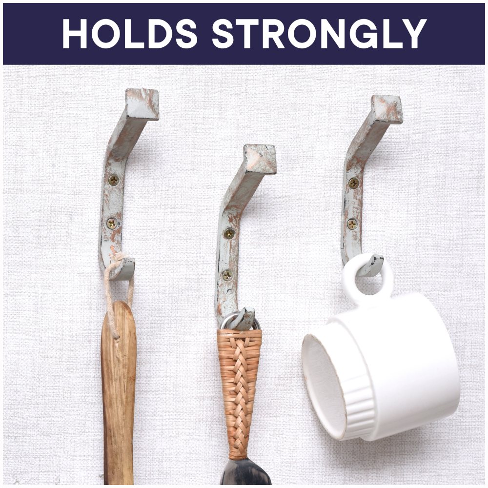 Double Prong Rustic Hooks Antique Cast Iron Hooks